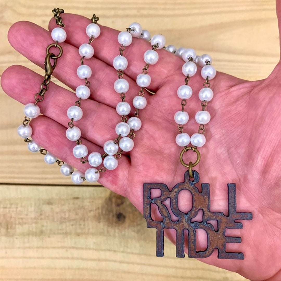 Alabama ROLL TIDE Necklace Gift for Her Alabama Fan - Etsy