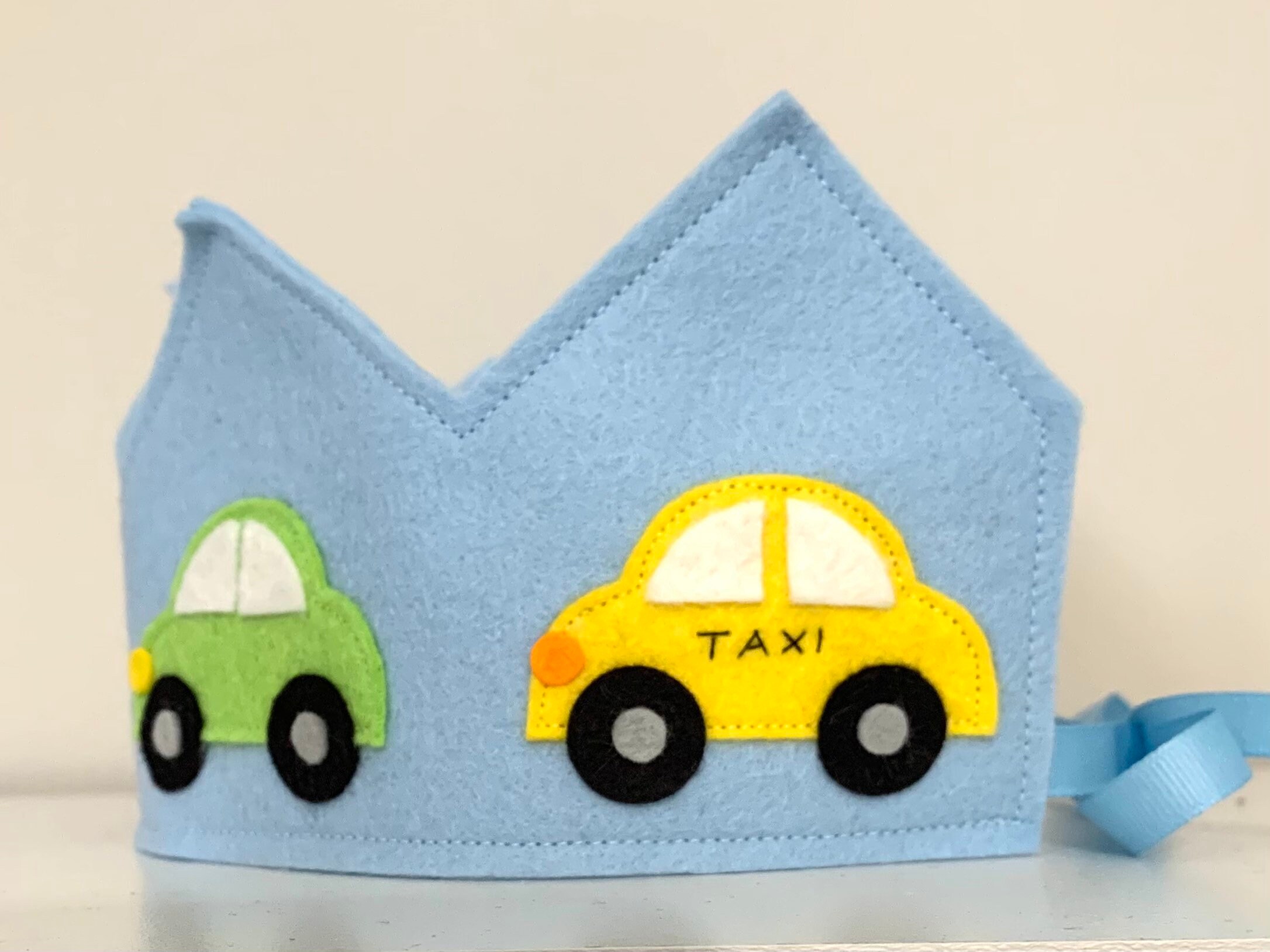 Cars Birthday Crown, Transportation Birthday Crown, Woolfelt Crown - Etsy
