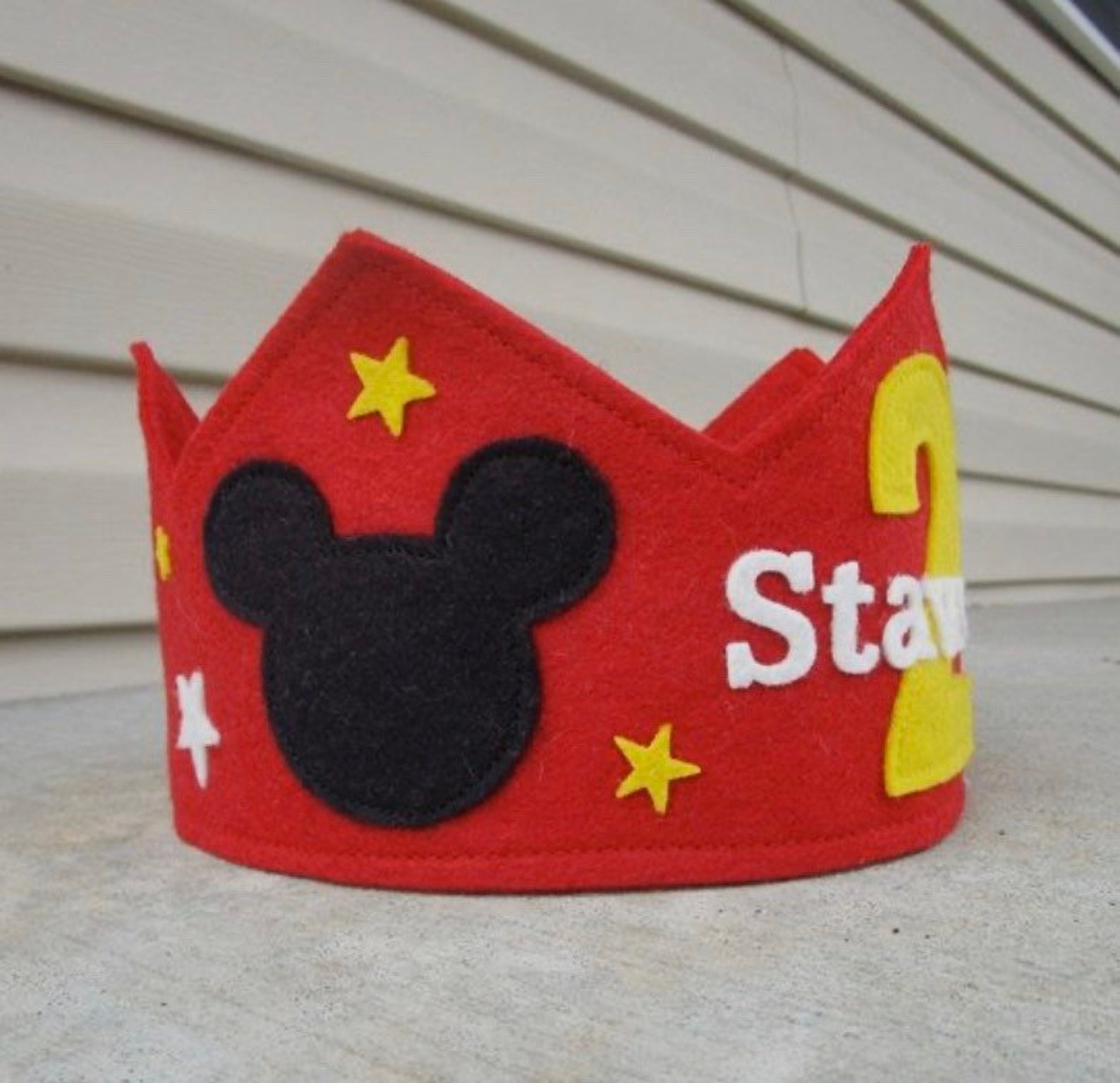 Mouse Birthday Crown Woolfelt Crown Boy Crown Girl Crown - Etsy