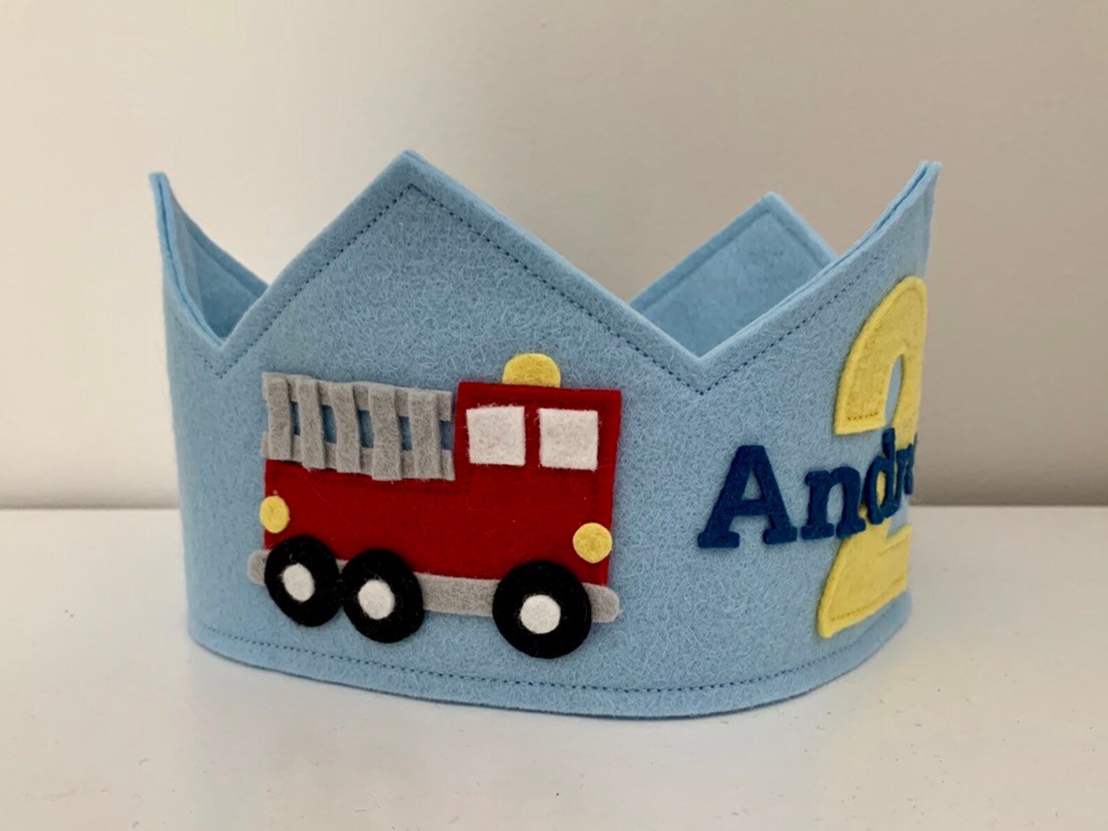 Fire Truck Crown, Felt Birthday Crown, Fire Truck Party Hat - Etsy