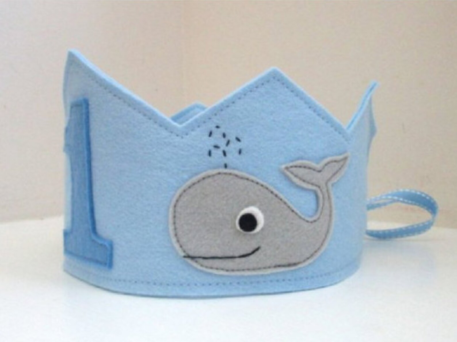 Whale Birthday Crown Woolfelt Crown Boy Crown Smashcake - Etsy