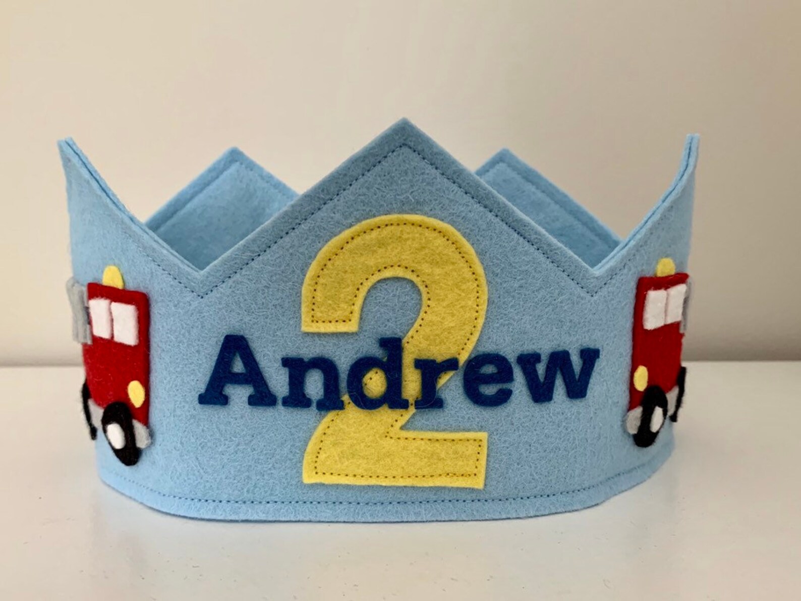 Fire Truck Crown, Felt Birthday Crown, Fire Truck Party Hat - Etsy