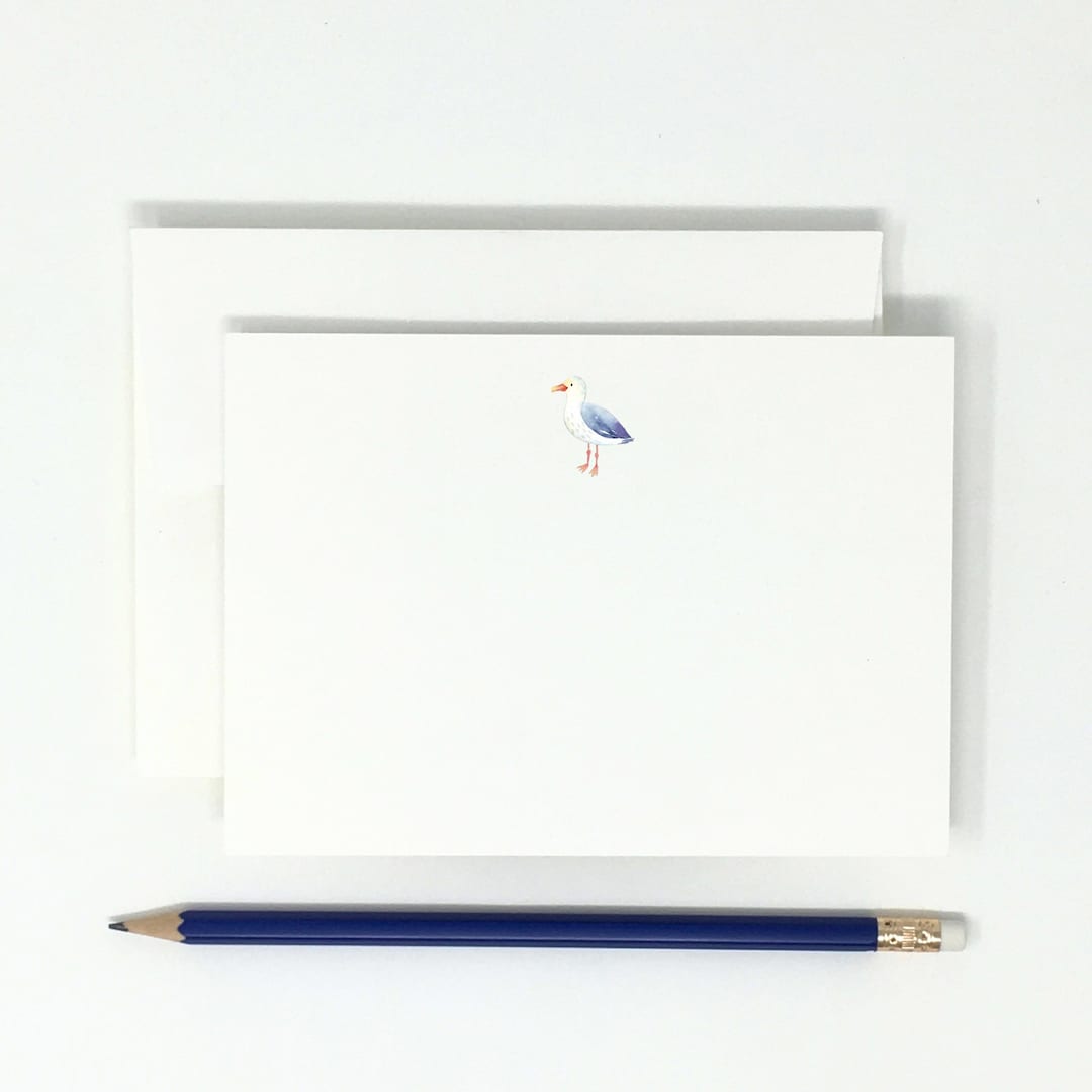 Note Cards // Nautical // Seagull // High Quality // 12 Note Cards ...