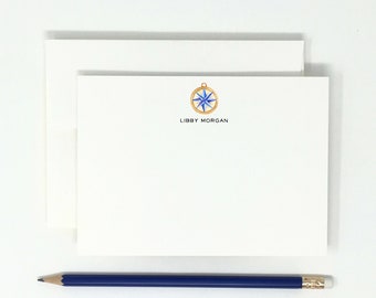 Anchor Note Cards Stationery Set of 10 Cards in White or Light Ivory ...