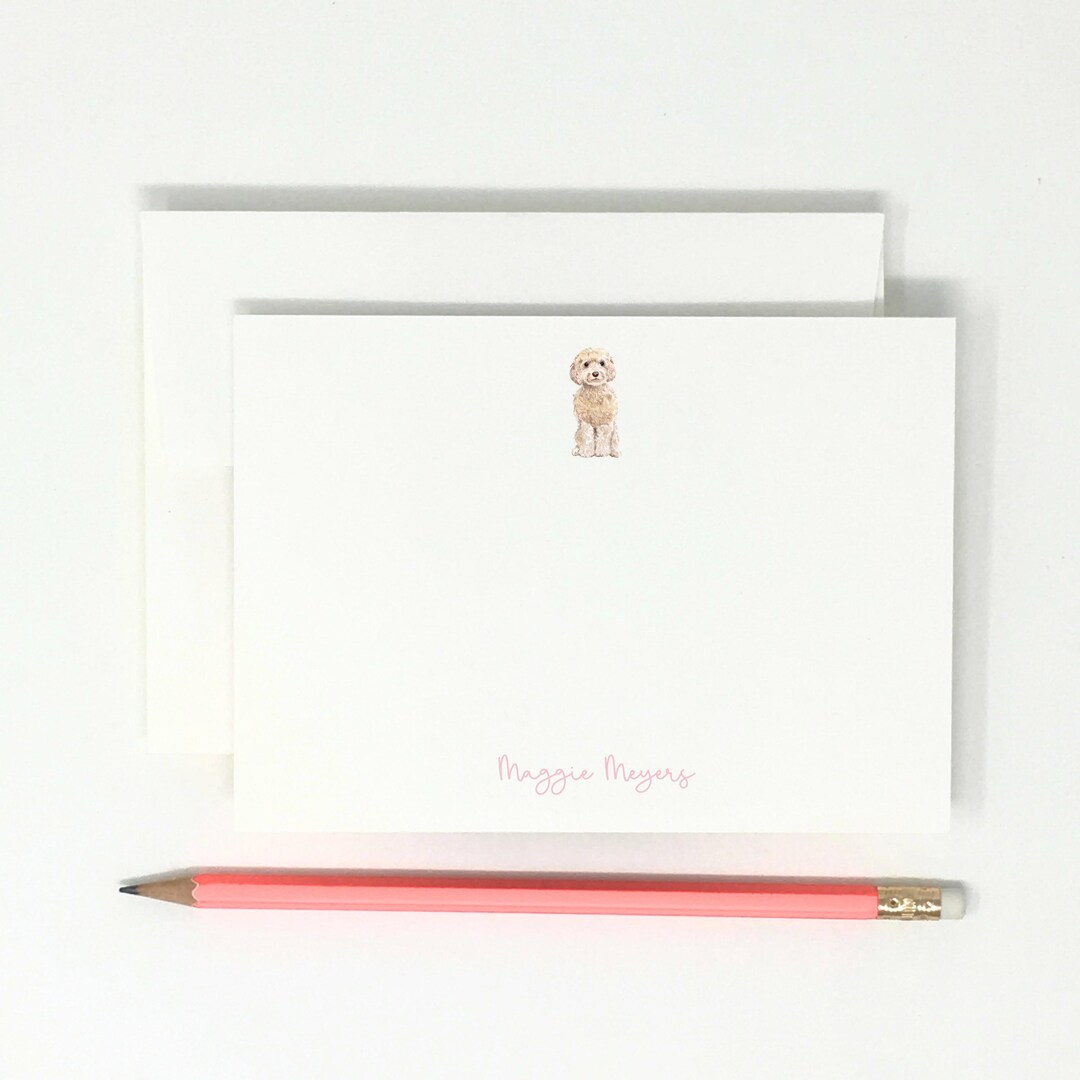 Note Cards // White Cockapoo // High Quality // 12 Note Cards // Gifts for Her // Gifts for Him ...