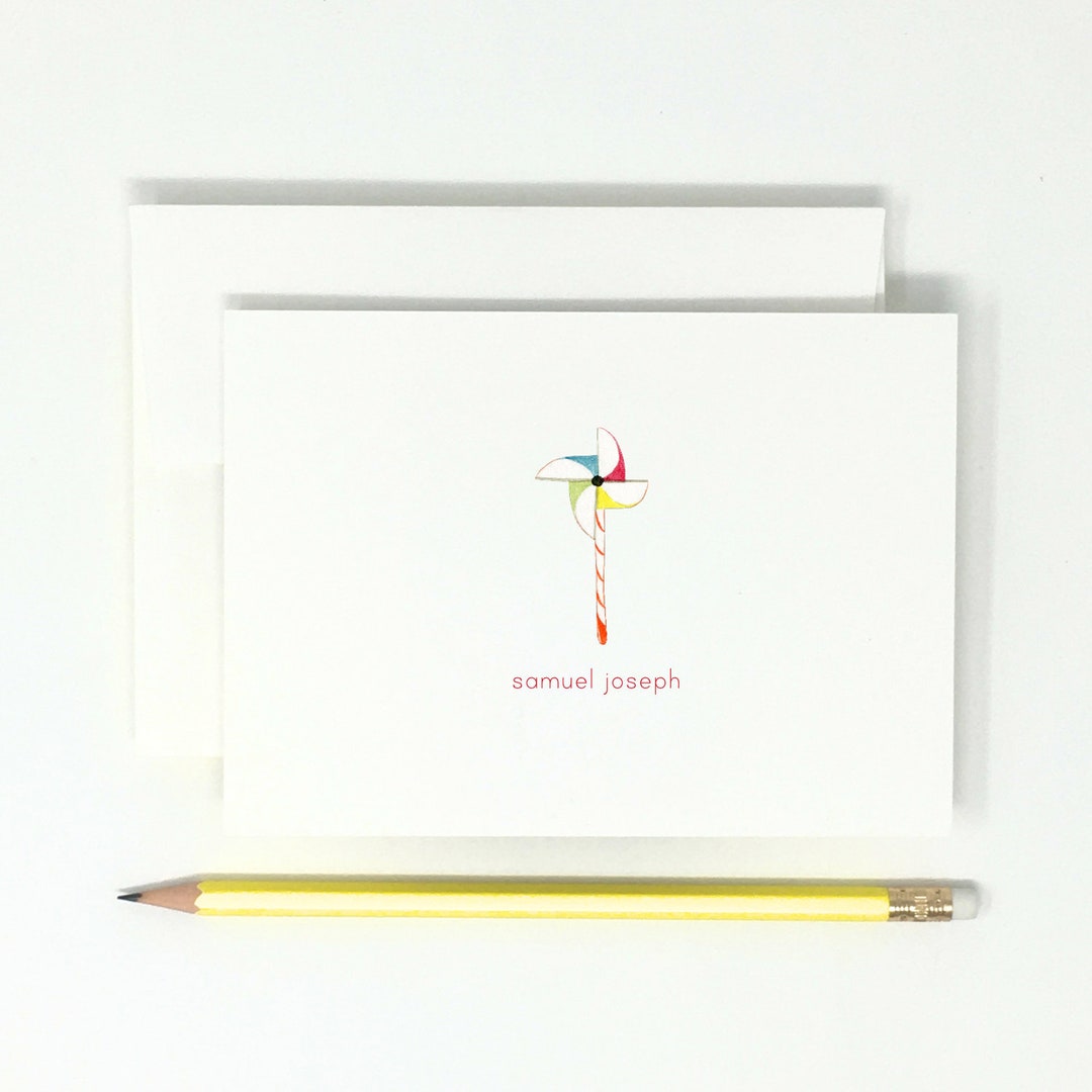 Pinwheel // Summer // High Quality // 12 Note Cards // Greeting Card ...