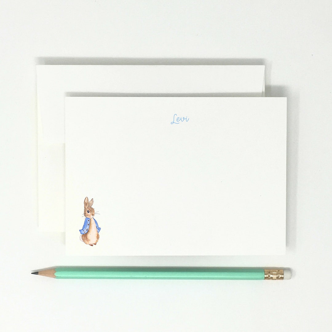 Personalized // Peter Rabbit Stationery // Kids Baby Stationery // High ...