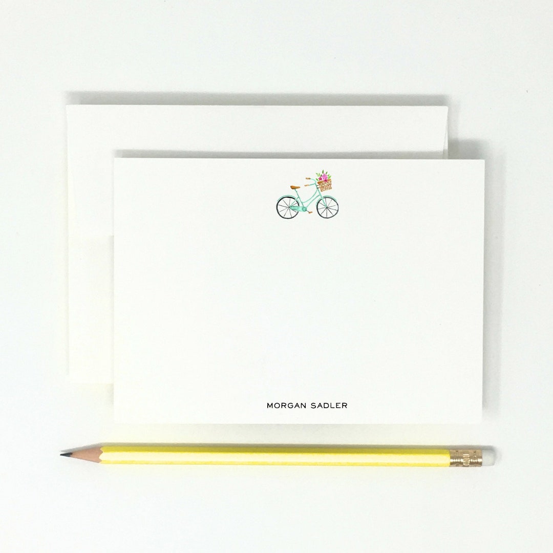 Note Cards // Bicycle // Summer // High Quality // 12 Note Cards ...