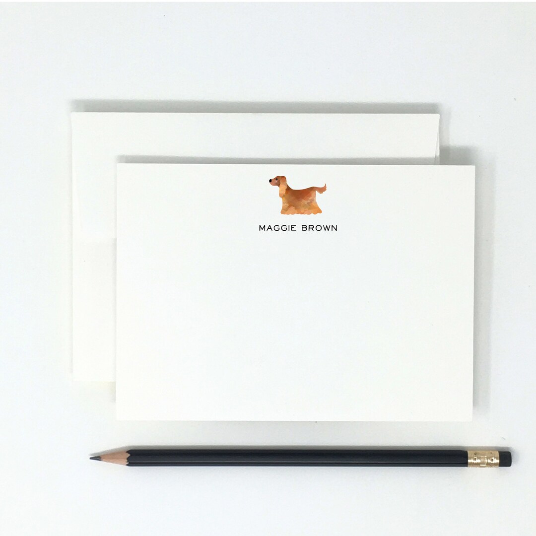 Note Cards // Cocker Spaniel // High Quality // 12 Note Cards // Gifts ...