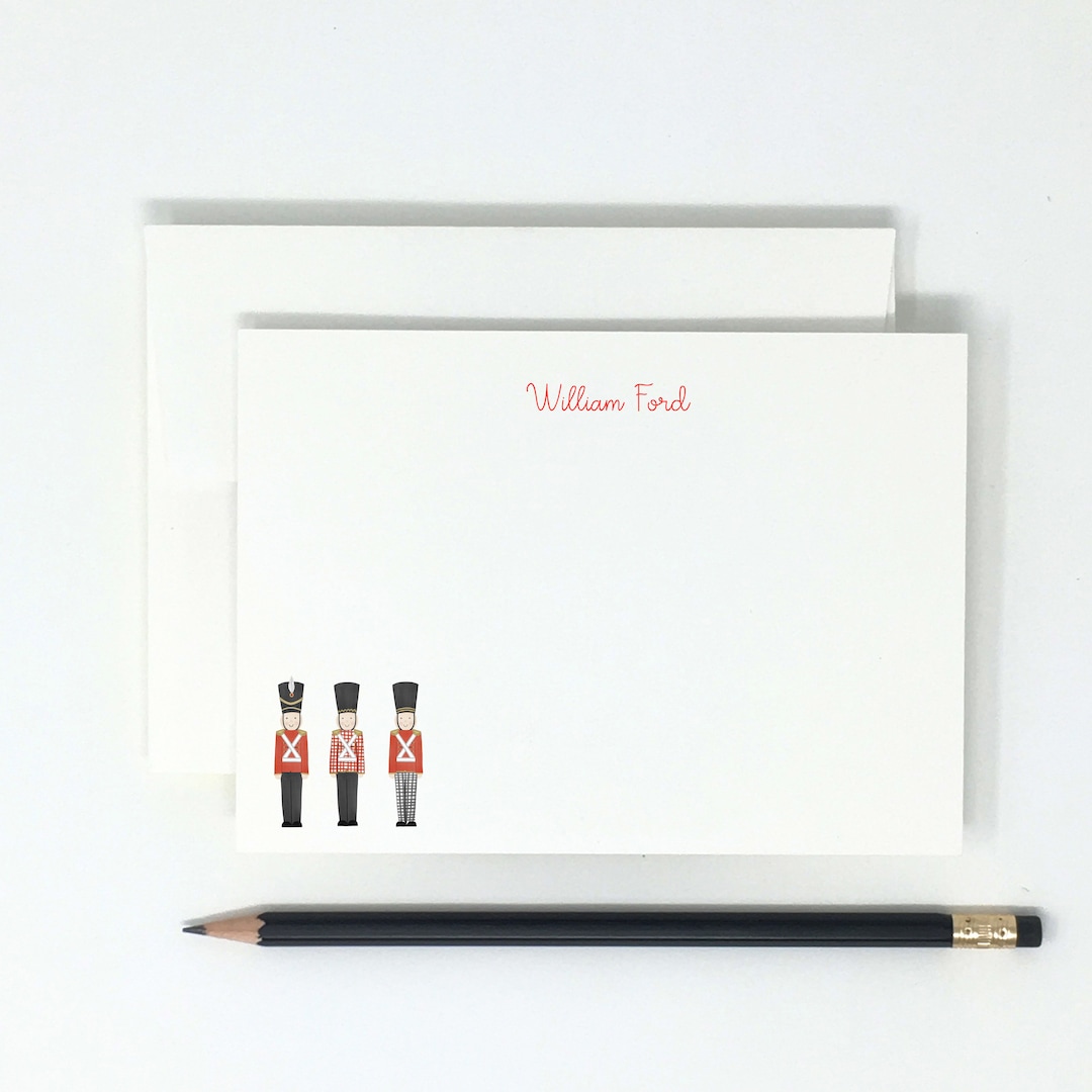 Toy Soldier // High Quality // 12 Note Cards // Christmas Thank You ...