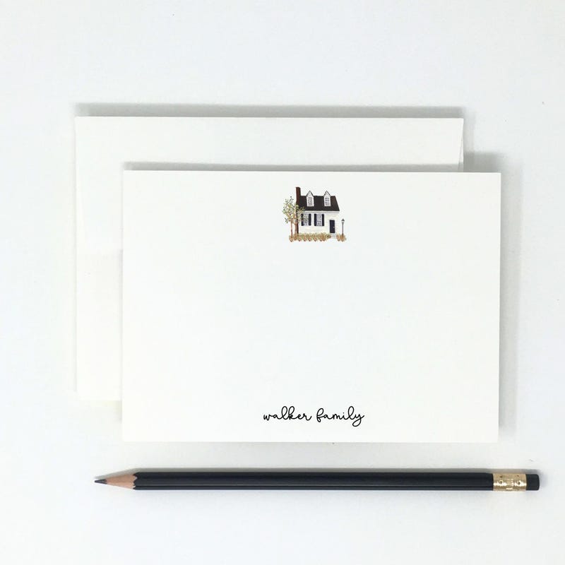 House Stationary Cards - Etsy