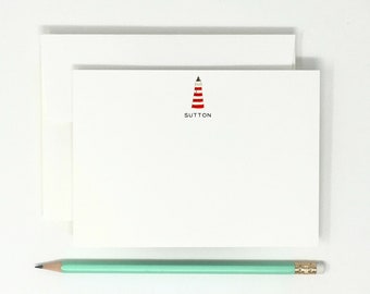 Lighthouse Thank You Cards - Etsy