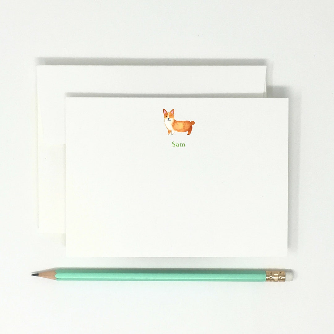 Note Cards // Corgi // High Quality // 12 Note Cards // Gifts for Her ...