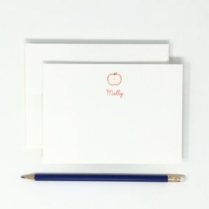 Personalized // Apple Stationery // High Quality // 12 Note Cards ...