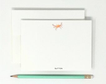 Crab Note Cards - Etsy