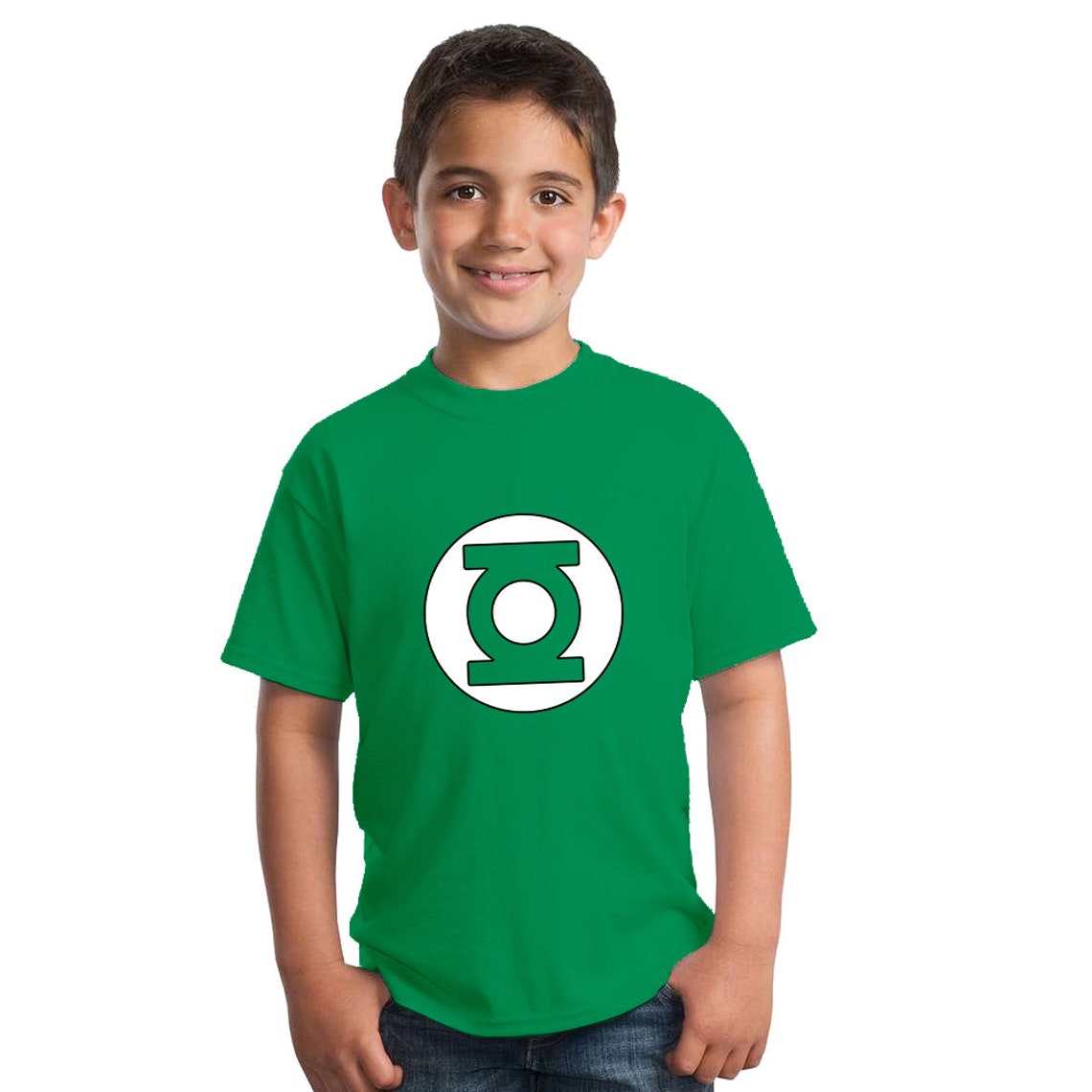The Green Lantern Logo T-Shirt Unisex Kids Superhero Tshirt | Etsy