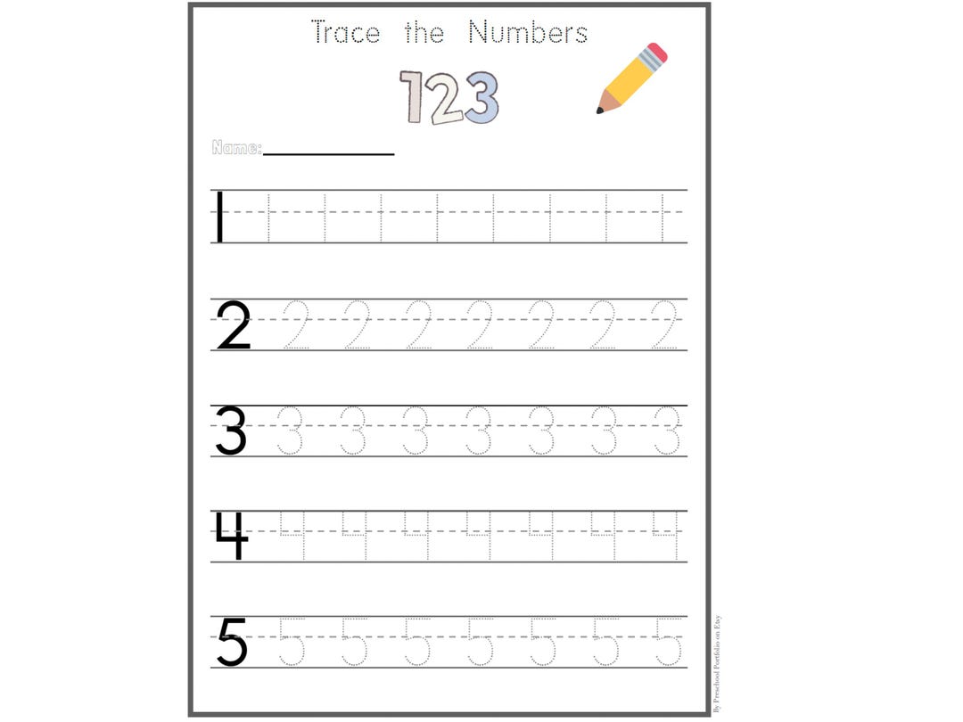 Preschool Numbers Worksheets 1-20, Printable Activity Sheets ...
