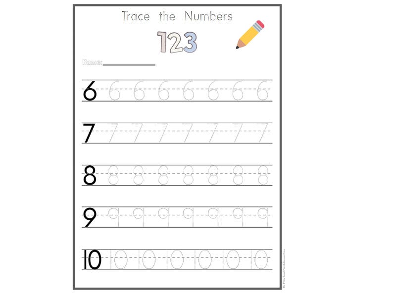Preschool Numbers Worksheets 1-20, Printable Activity Sheets ...