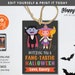 Witching You Fangtastic Halloween Favor Tag 2x3 Printable, Halloween ...