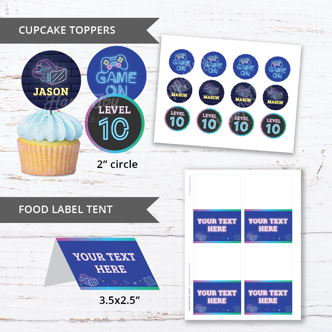 Virtual Reality VR Game Printable Kit Boy Girl Gaming - Etsy