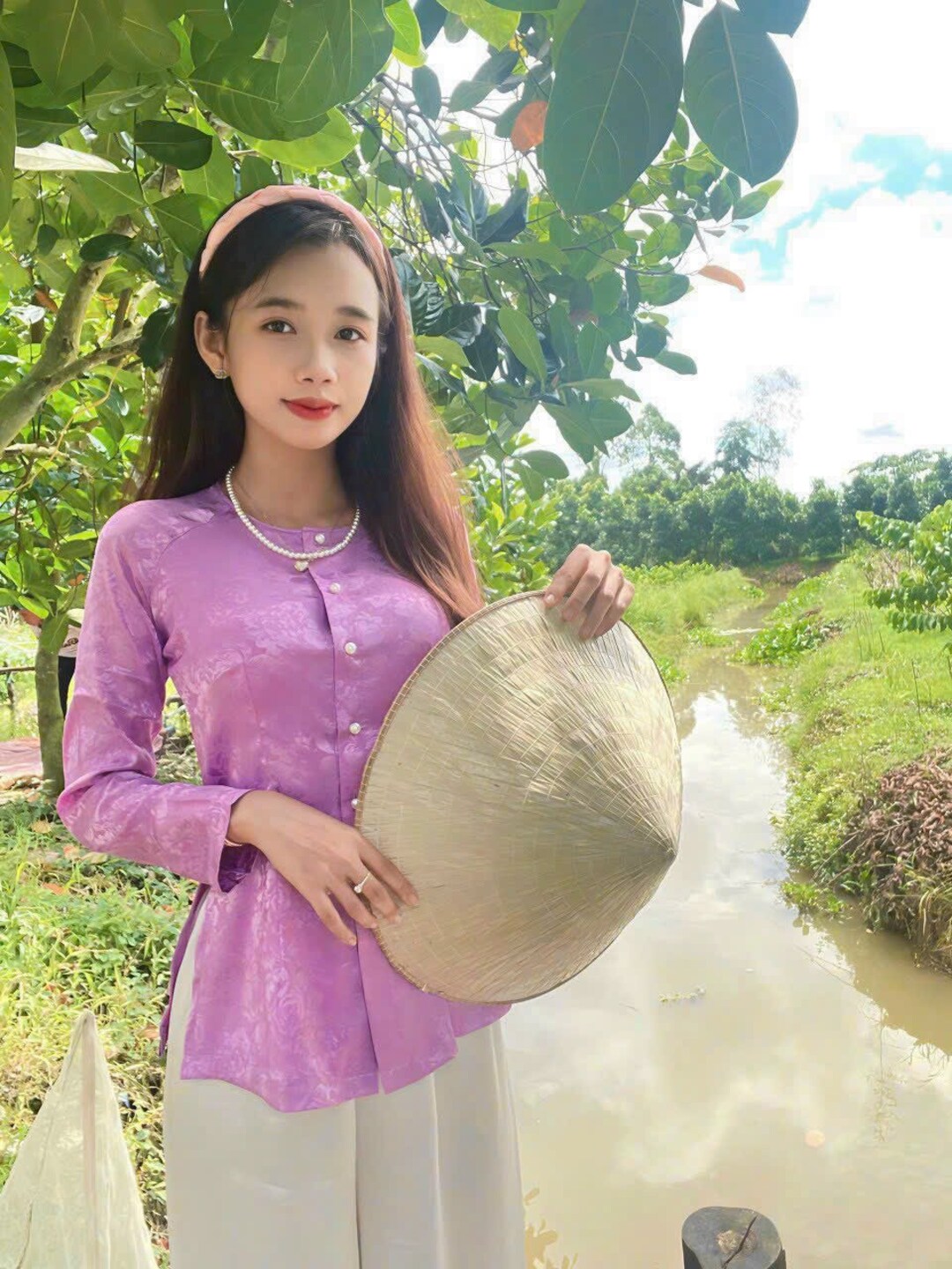 Ao Dai Ba Ba: Vietnamese Cowl Neck Top (no Pants) - Etsy