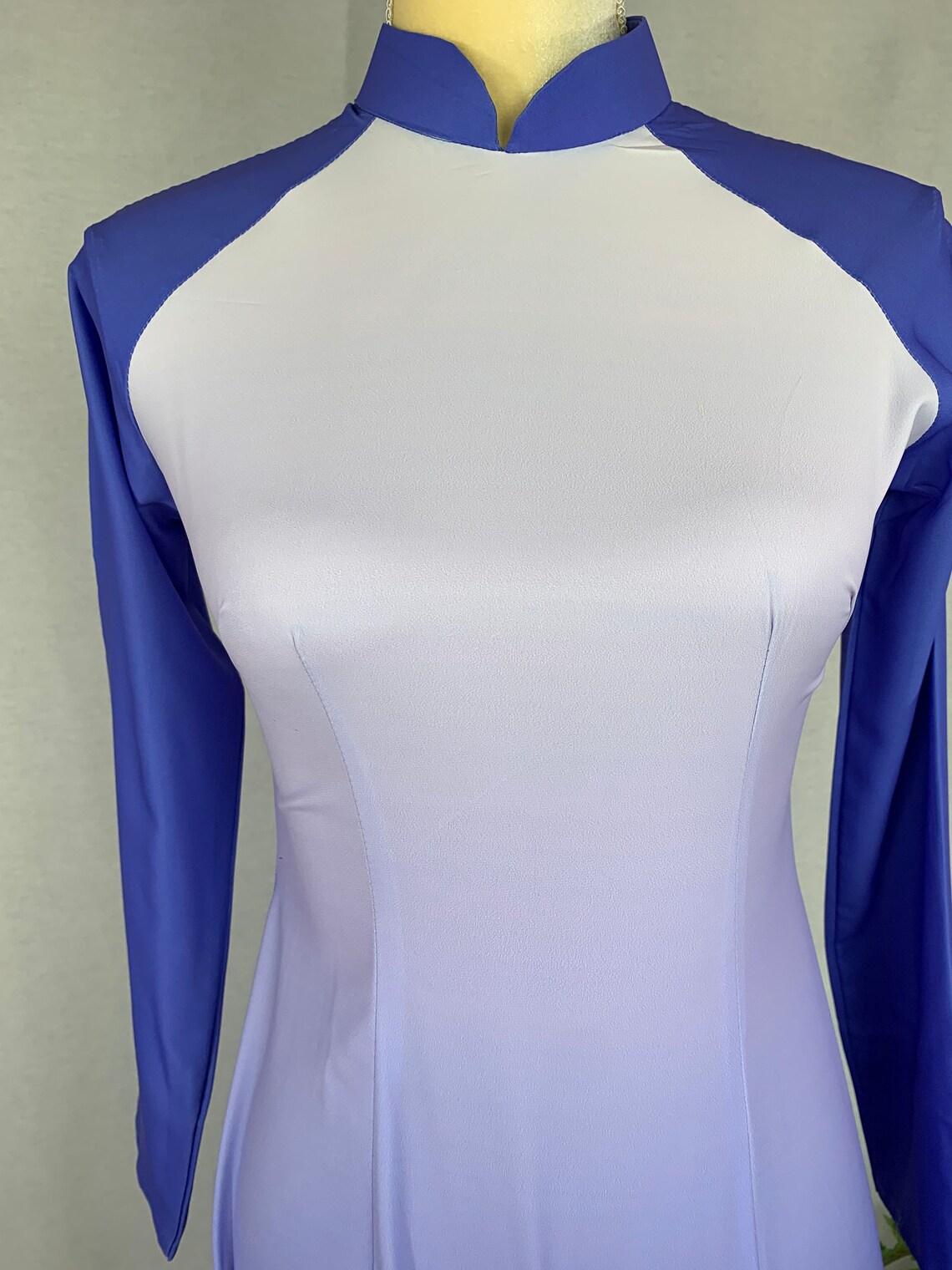 Purple Ao Dai Vietnamese Lua Mango Silk Long Dress With | Etsy