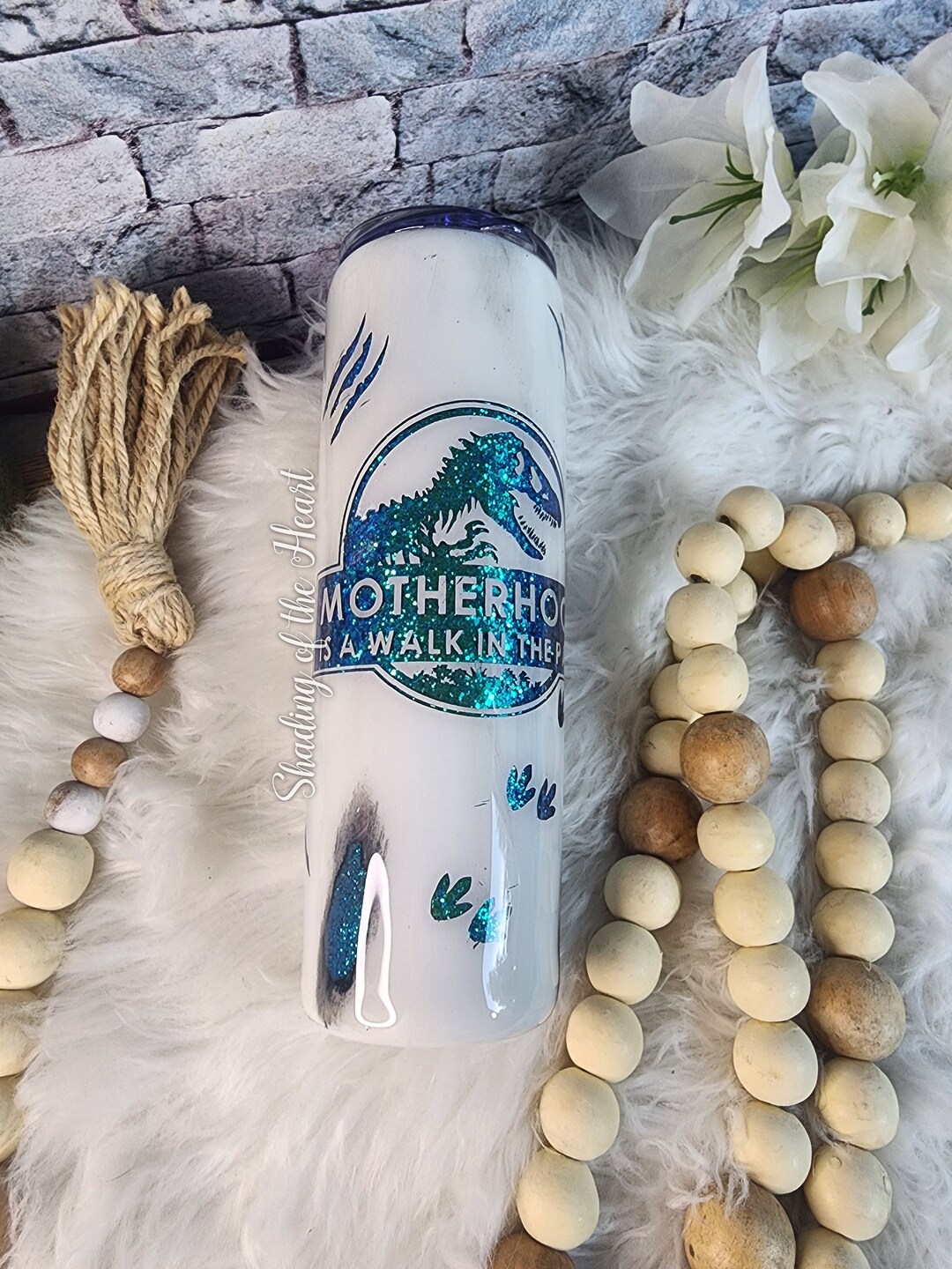 Custom Glitter Distressed Motherhood is a Walk in the Park Epoxy ...