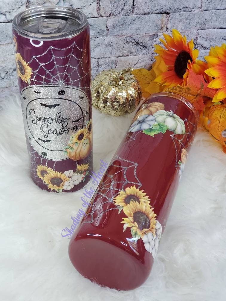 Custom Spooky Season Spiderweb Glitter Peekaboo Halloween - Etsy