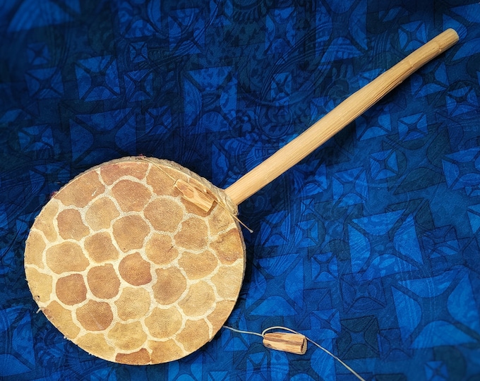 Kenyan Handheld Rattle Drum. Animal Hide Drum. African Art. African ...