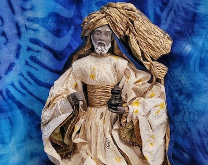 Vintage Large Balthazar Statue. Magi. Wise Men. Catholic Conjure. Folk ...