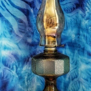 Vintage Amber Large Oil Lamp. Conjure. Hoodoo. Folk Magic. Voodoo ...