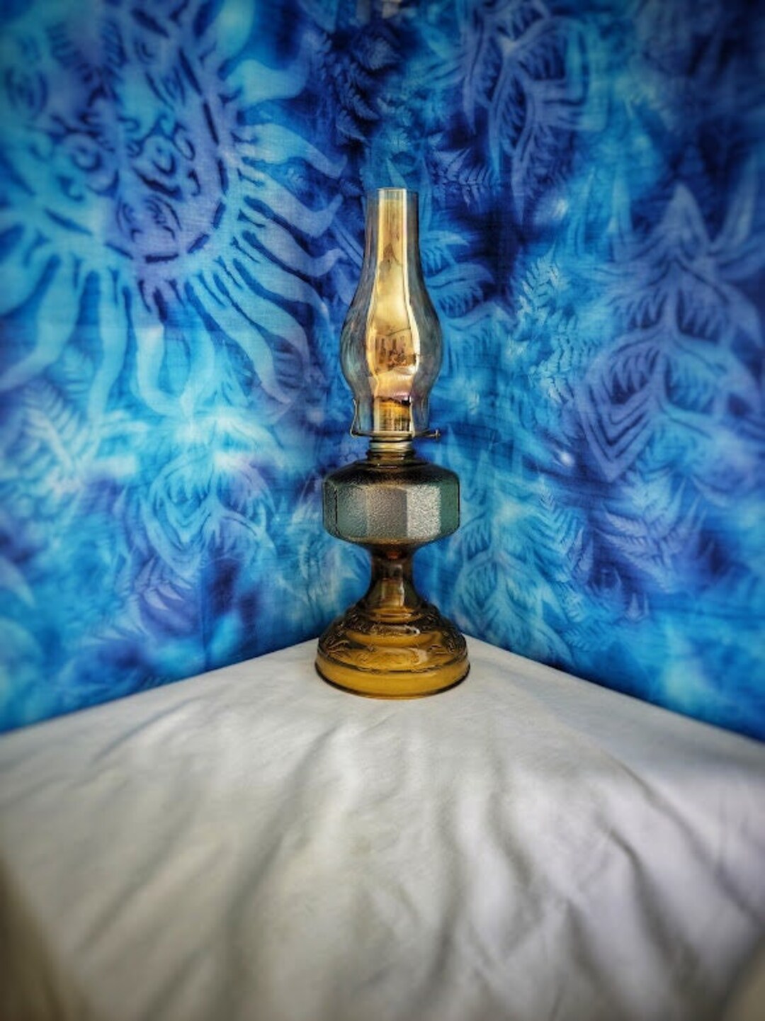 Vintage Amber Large Oil Lamp. Conjure. Hoodoo. Folk Magic. Voodoo ...