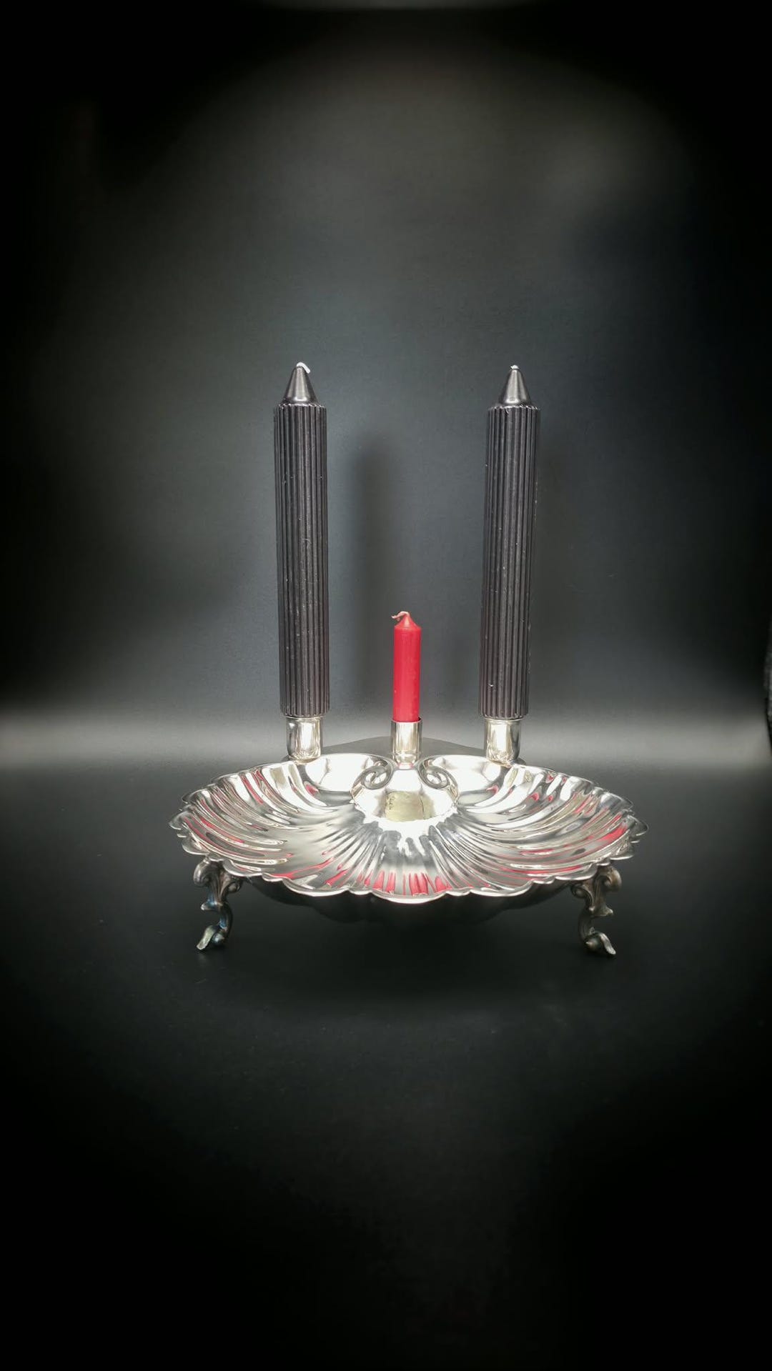 Vintage Silver Plate Shell Dish. Scrying - Etsy