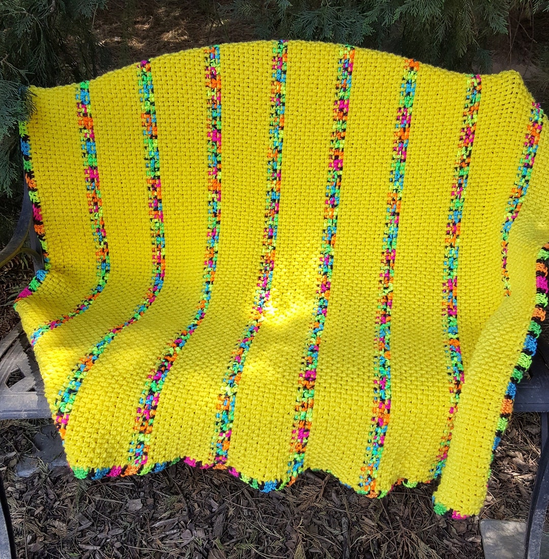 Bright Sunny Throw - Etsy