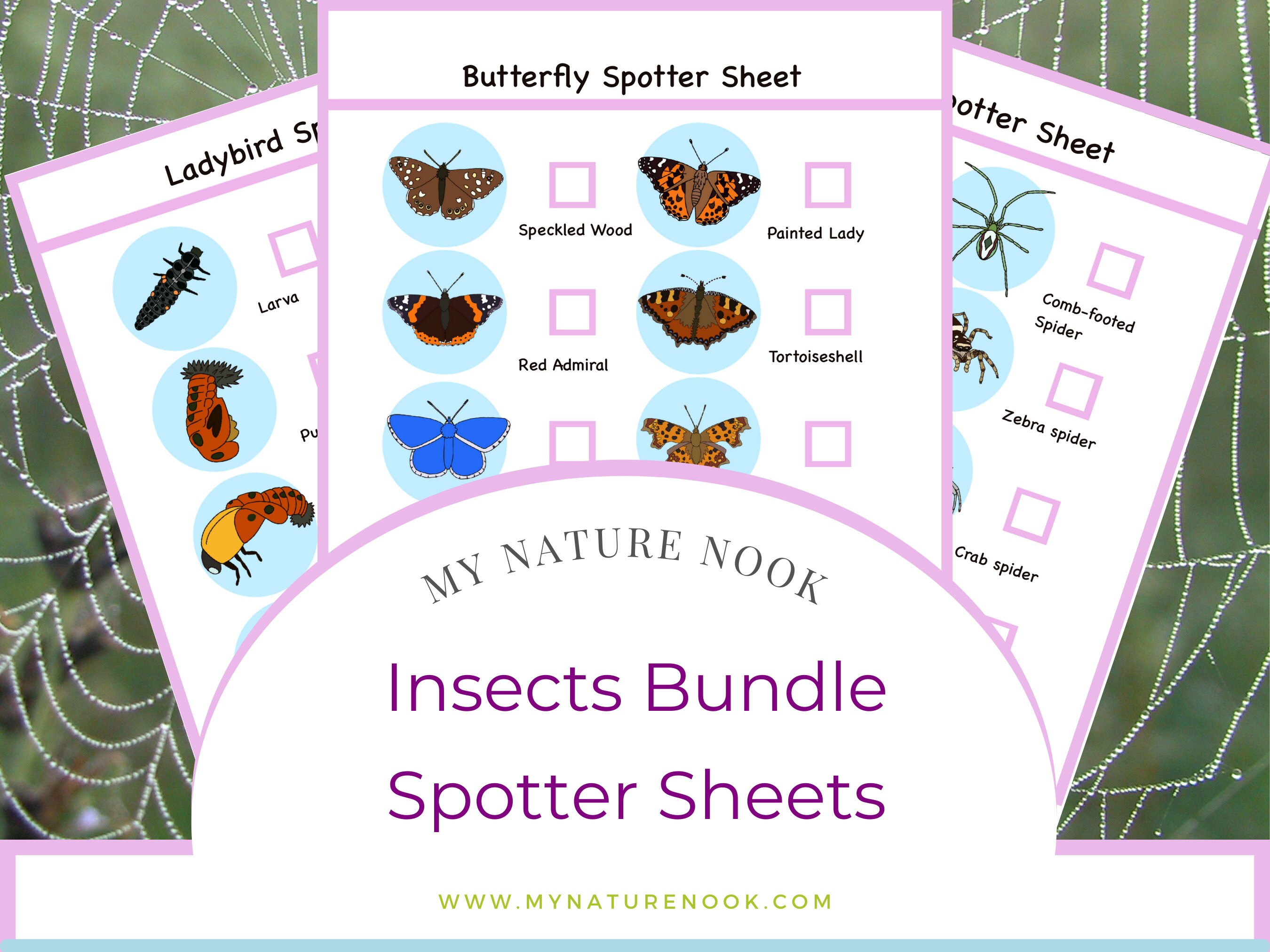 Nature Scavenger Hunt // Insects Bundle (printable PDF) - Etsy