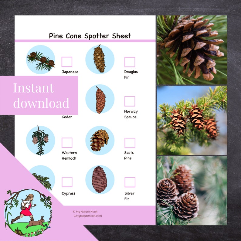 Trees Nature Walk Scavenger Hunt Printable Activity Bundle for - Etsy