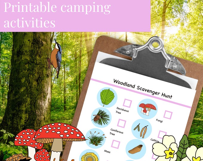 Pretty Nature Walk Printables by MyNatureNook on Etsy