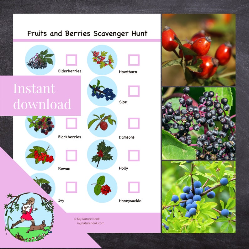Trees Nature Walk Scavenger Hunt Printable Activity Bundle for - Etsy