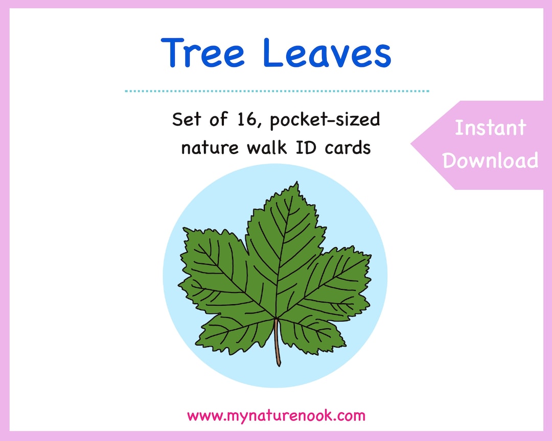 Tree Leaves - Cards - Digital - Printable PDF. - Etsy