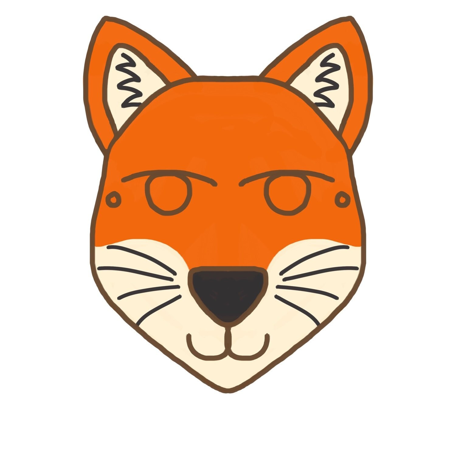 Fox Face Mask Kids Nature Activities | Etsy