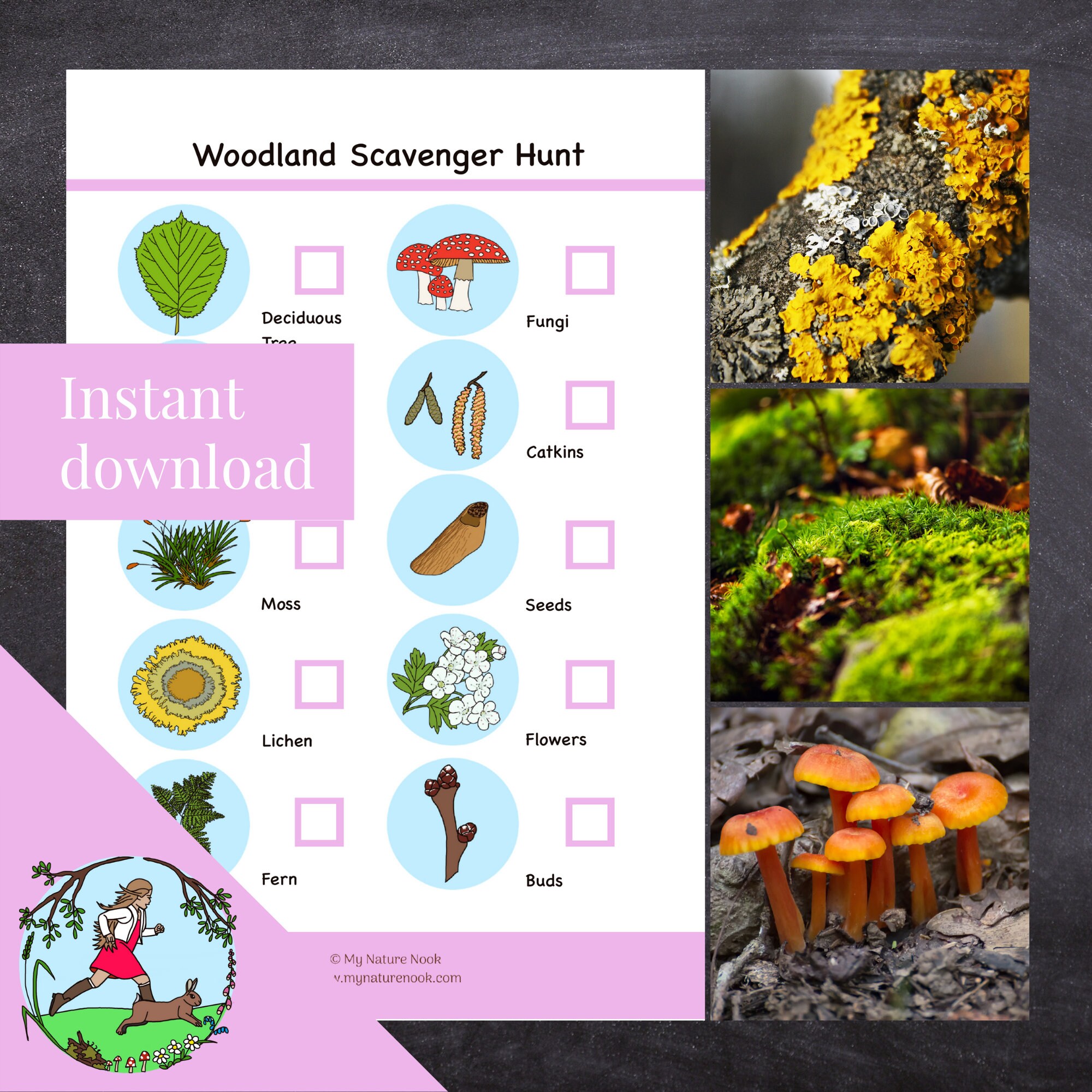 Nature Scavenger Hunt // Woodland printable PDF - Etsy UK