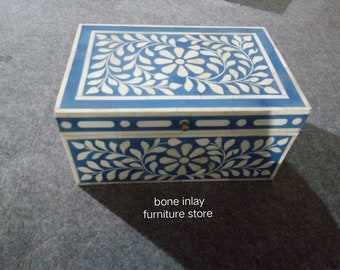 Bone inlay box | Etsy