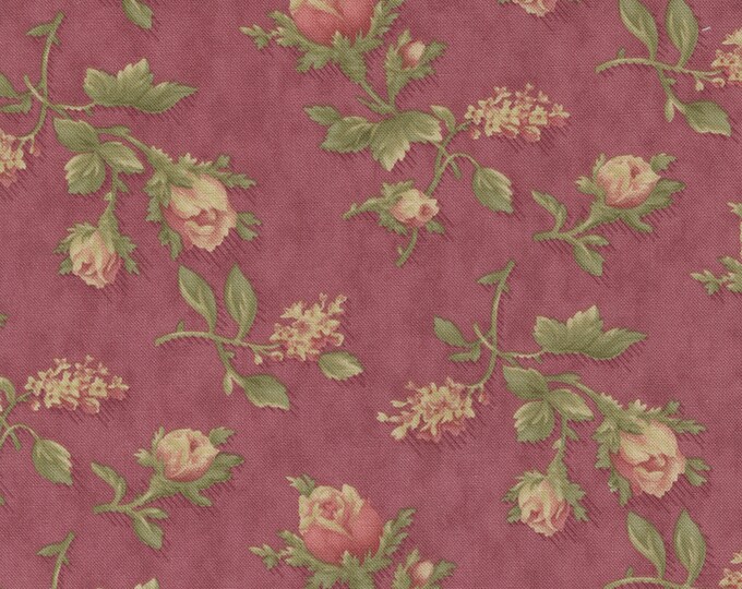 Moda - Threads That Bind - Blackbird Designs - Wild Rose Floral - Rose ...