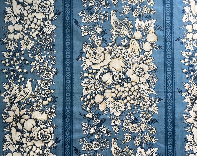 Vintage Waverly Cavalier Toile Home Decor Fabric This Classic Print ...