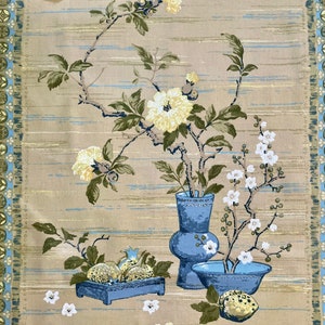 RARE, Vintage Greeff Design cape Jasmine Fabric From 1960/70s Flower ...