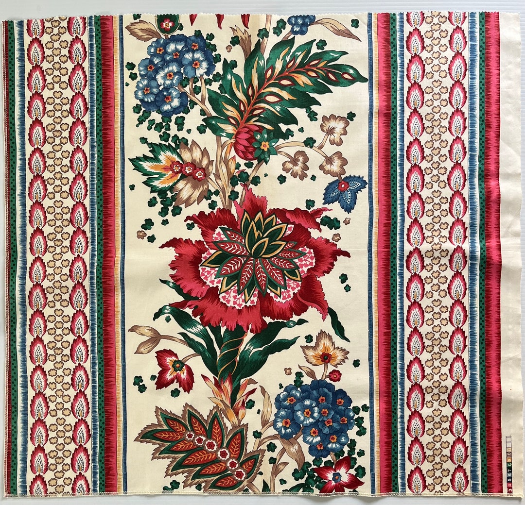 Vintage Payne & Co Colonial Gardens Home Decor Fabric - A Classic ...