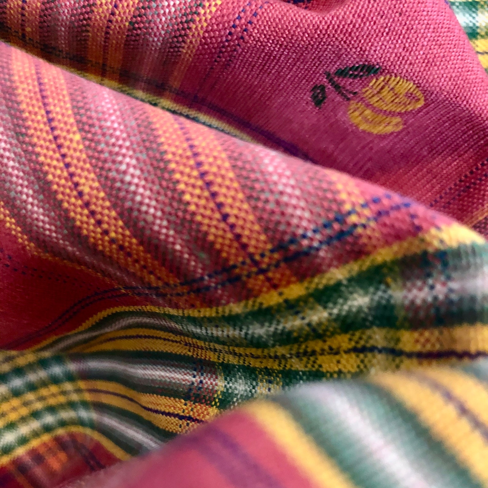 Vintage Duralee Red Moire Plaid Home Decor Fabric A Small - Etsy