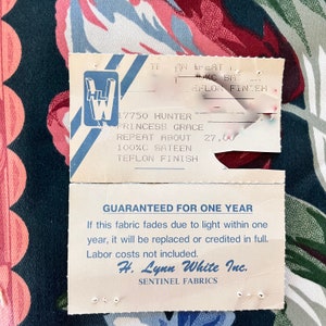 Vintage "princess Grace" Home Decor Fabric From H. Lynn White ...