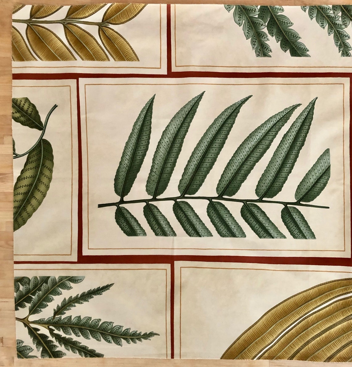Luxury Schumacher Montserrat Leaf Fabric Bold & Lush - Etsy