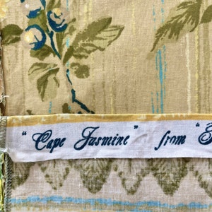 RARE, Vintage Greeff Design cape Jasmine Fabric From 1960/70s Flower ...